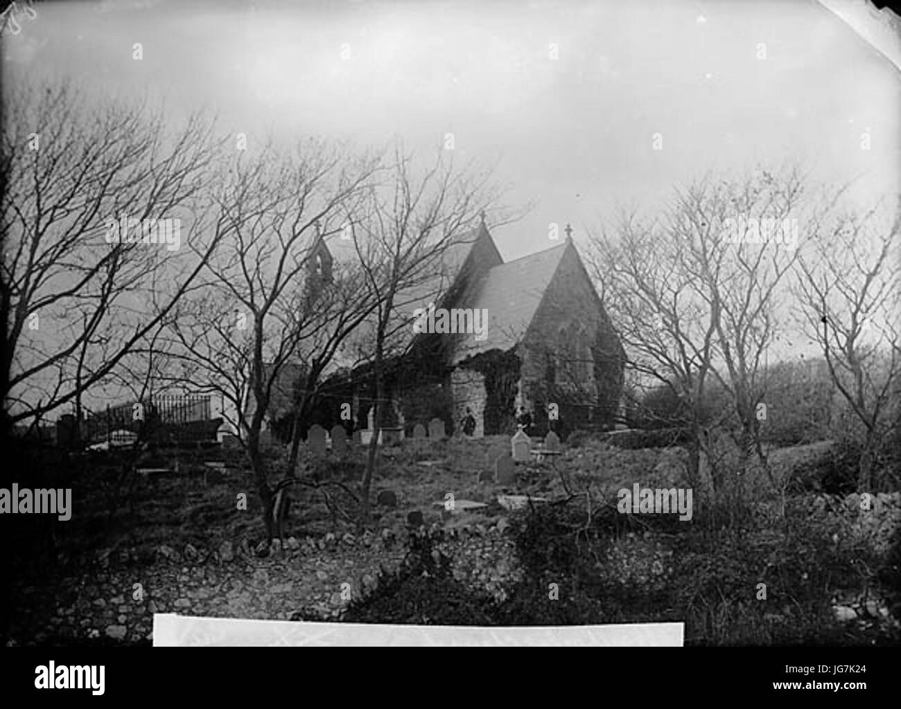 The church Llanfaelog NLW3363495 Stock Photo - Alamy