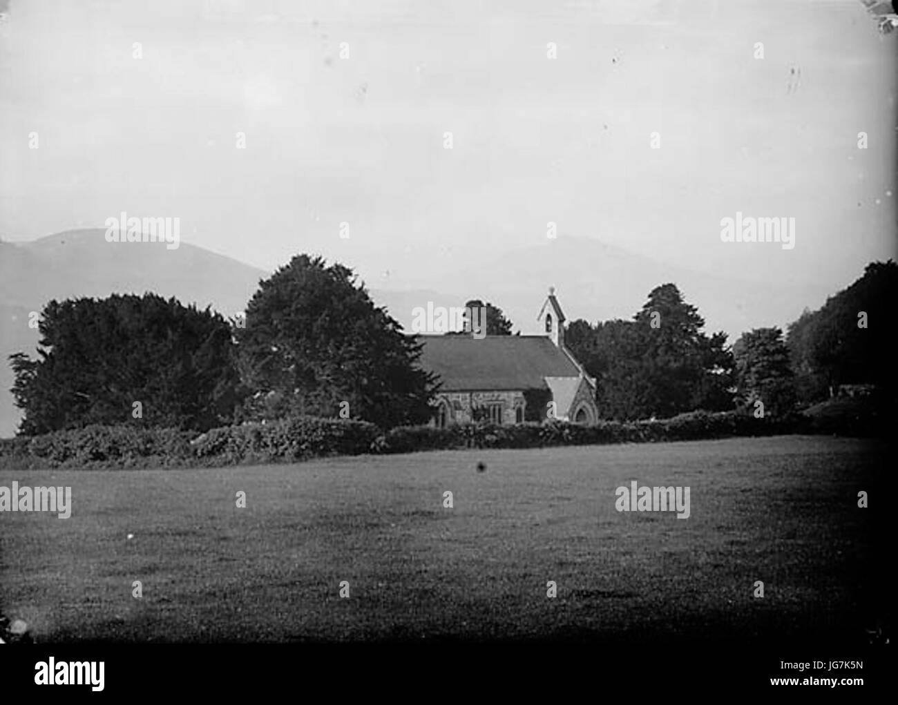 The church Pontfadog NLW3363539 Stock Photo - Alamy