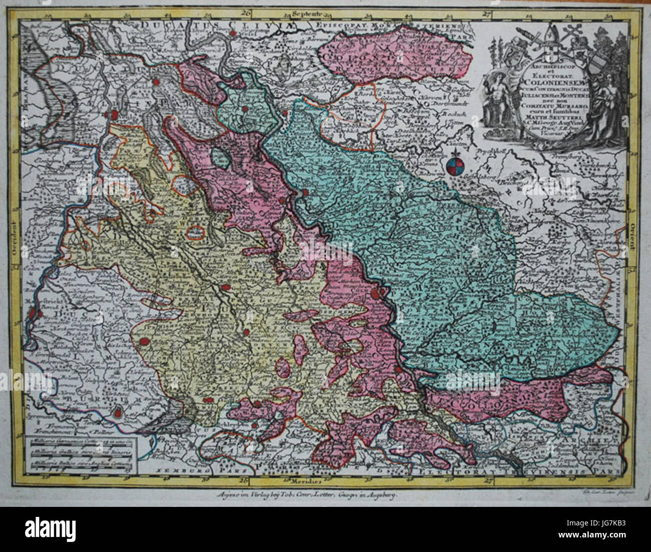 The Electorate of Cologne flanked by the duchies of Jülich and Berg ...