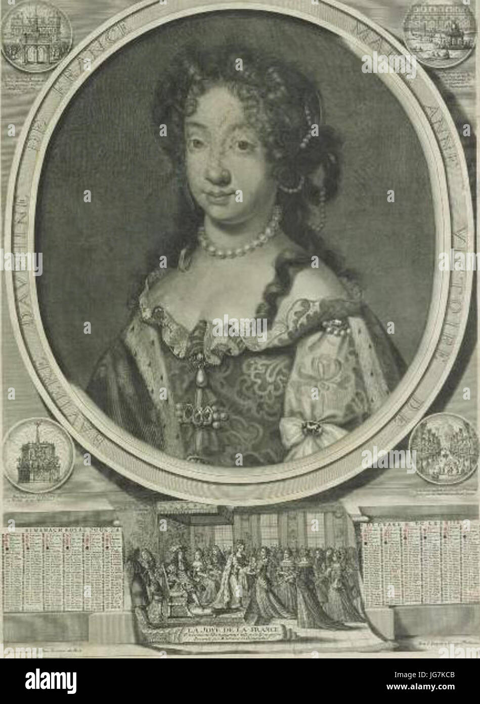 Marie Anne Victoire de Bavière Dauphine de France en 1683 Stock Photo ...