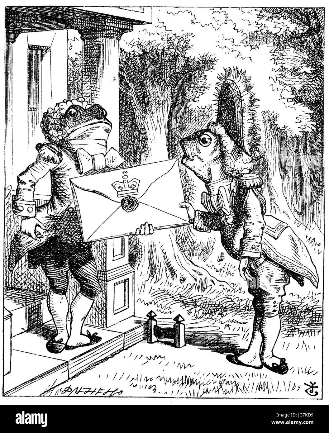 The Fish Footman and the Frog Footman from Alice s Adventures in ...