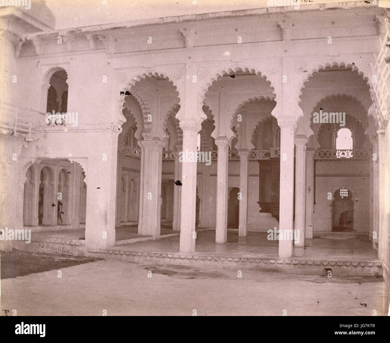 The Khush Mahal 28pillared hall29 in the City Palace Udaipur Stock ...