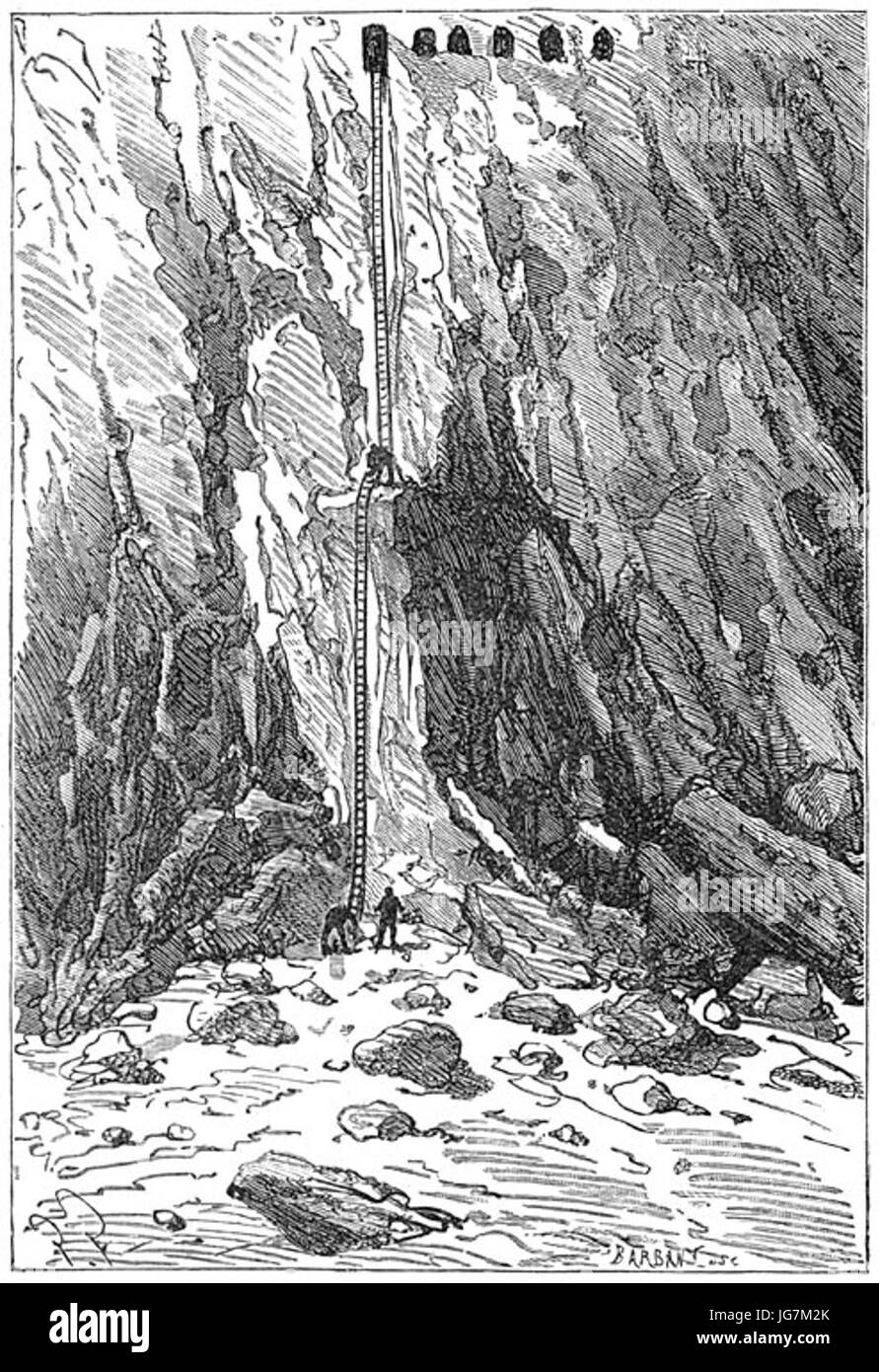 'The Mysterious Island' by Jules Férat 046 Stock Photo - Alamy