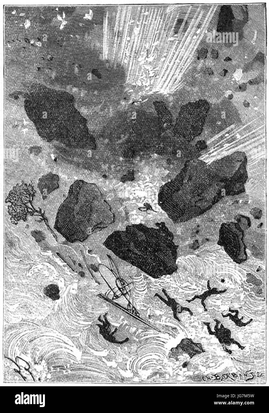 The mysterious island Black and White Stock Photos & Images - Alamy