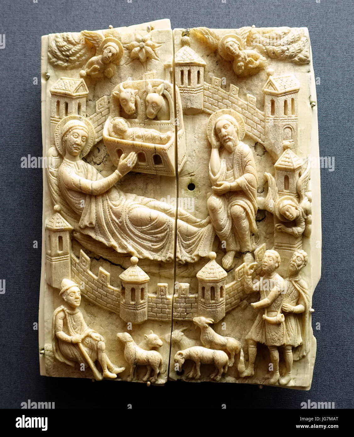 The Nativity of Christ, Cologne, c. 1150-1160, walrus ivory - Museum ...