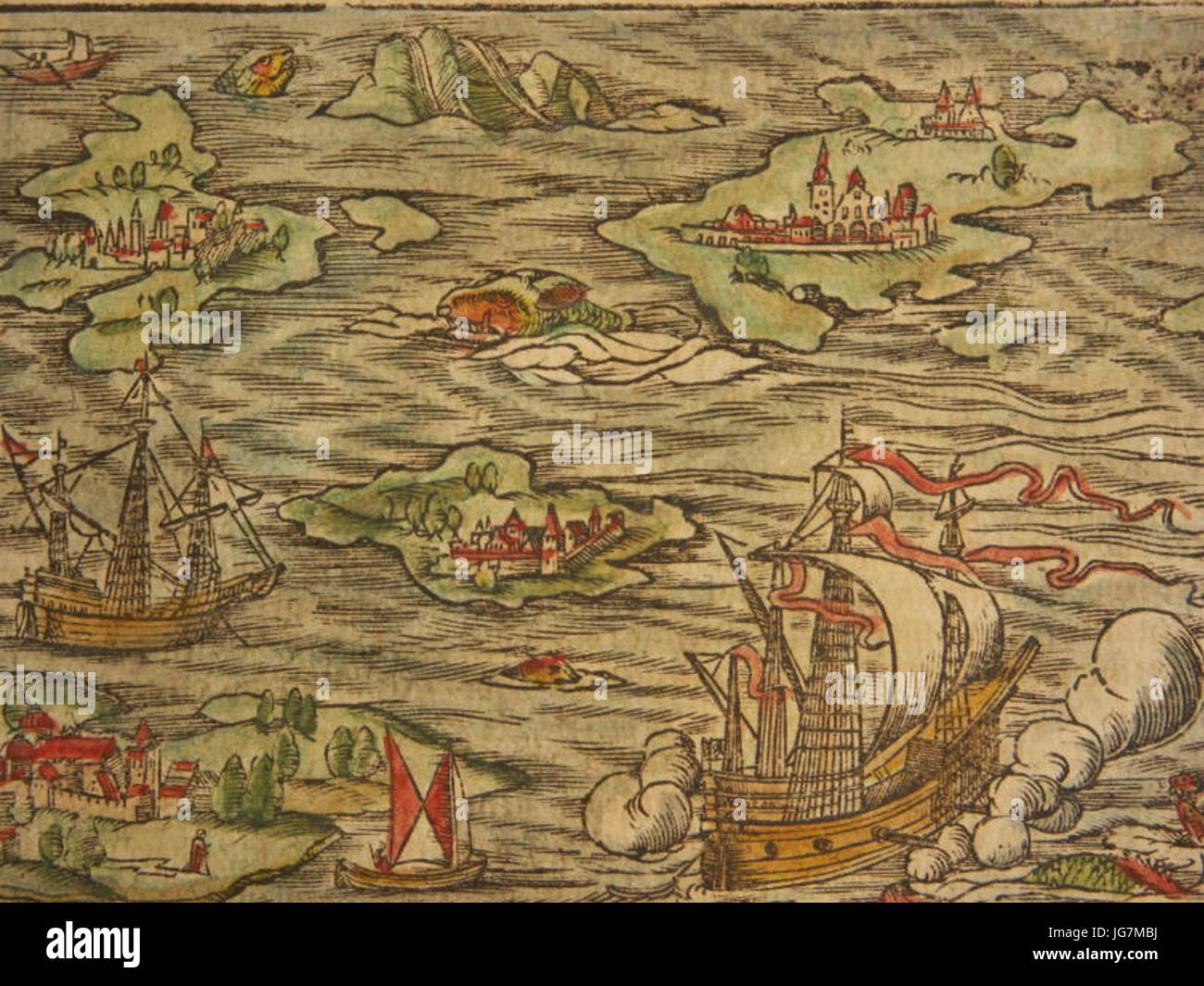 The ocean with islands 28160029 a closer view Stock Photo - Alamy
