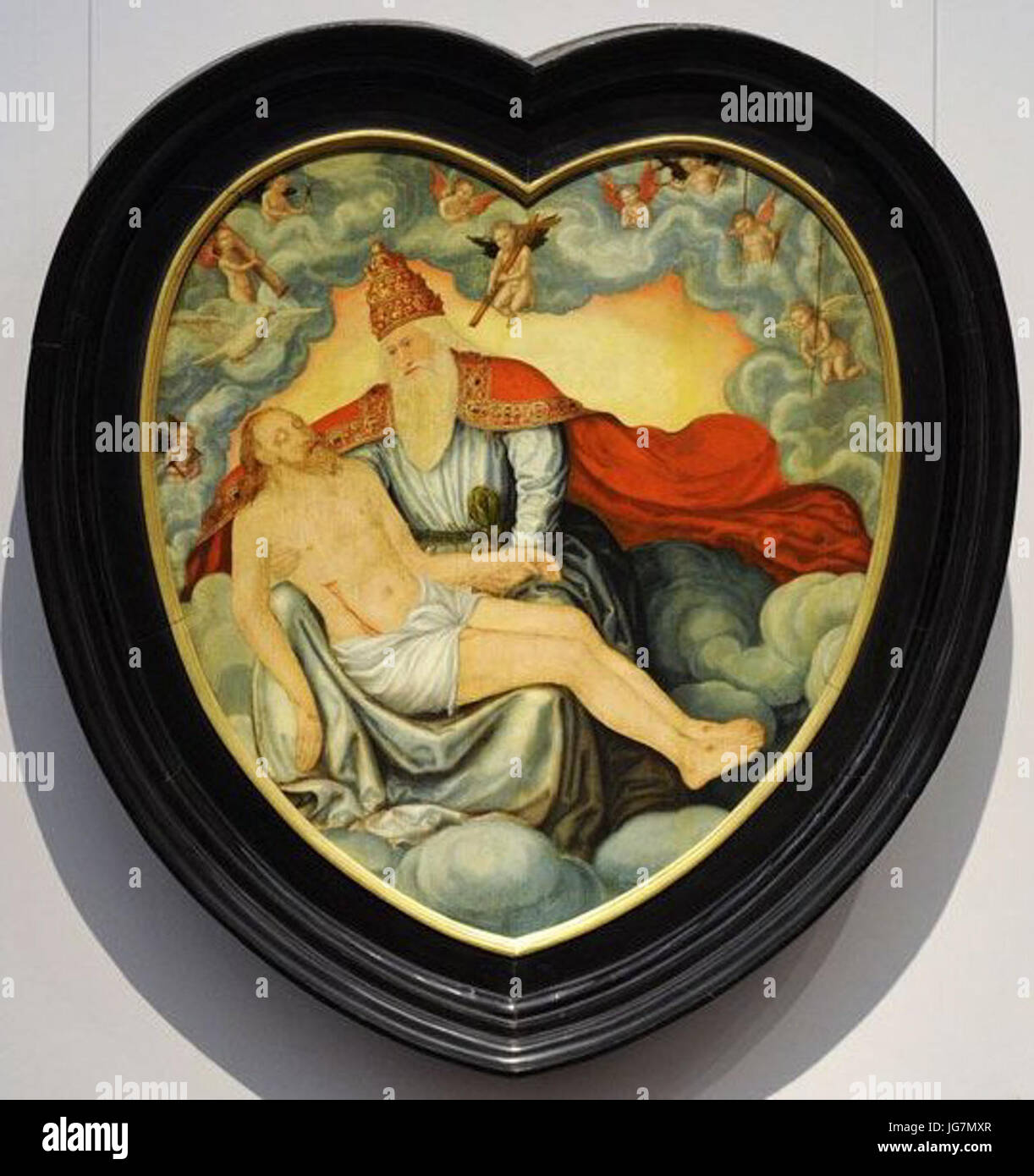 The Trinity by Lucas Cranach the Younger c. 1584 Stock Photo - Alamy
