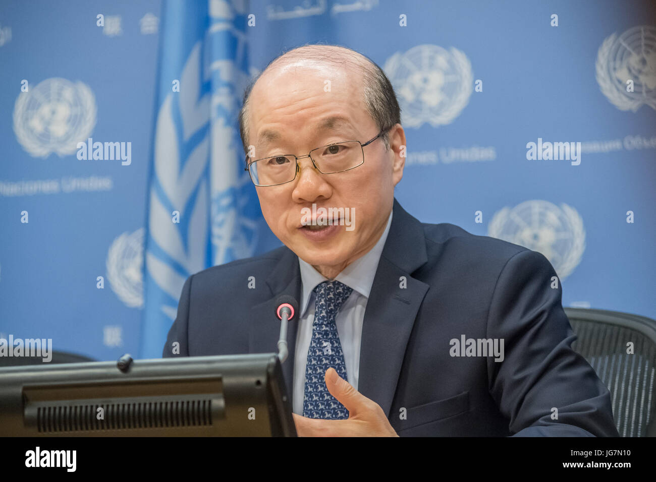 New York, United States. 03rd July, 2017. On the first work day of ...