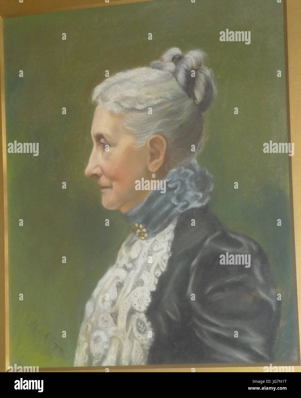 Marie Straatman épouse Battaille pastel par Alyce M. Fryer (45cm x 55 ...