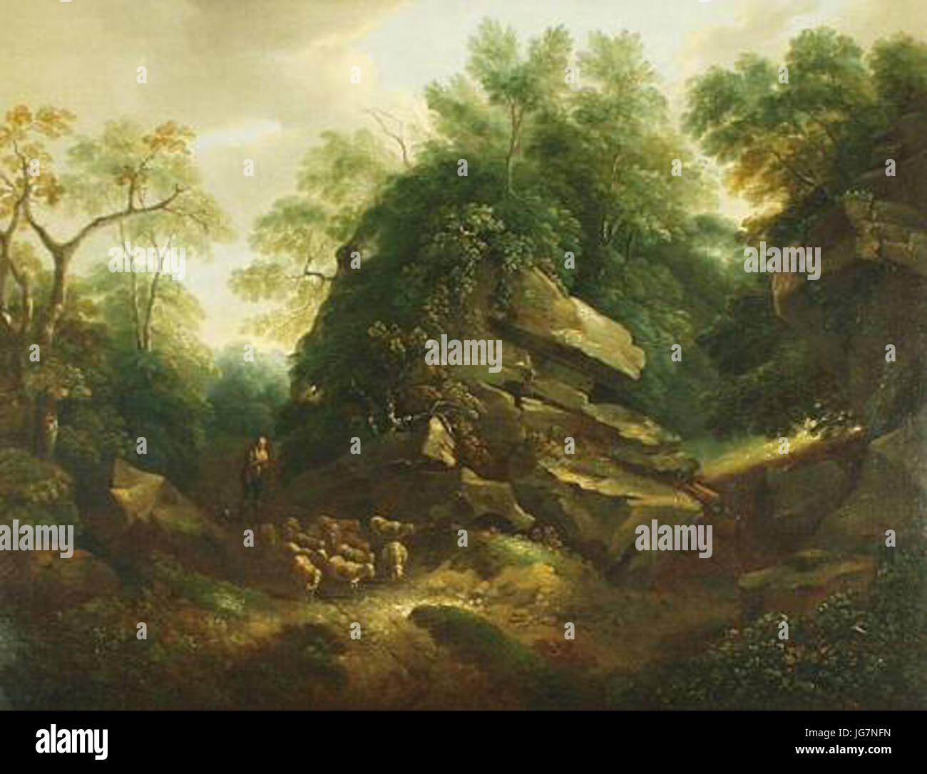 Thomas Barker- Hampton Rocks Morning Stock Photo - Alamy