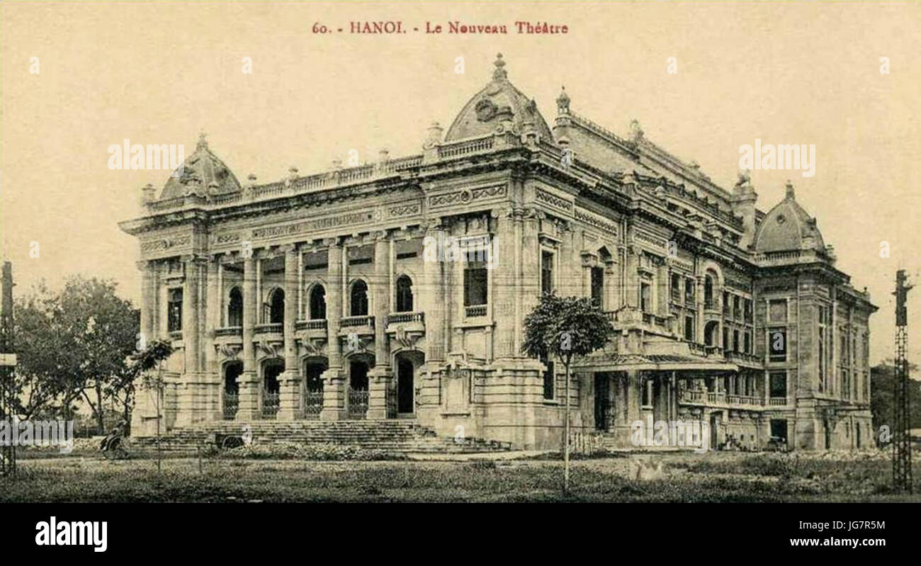 Tonkin - Hanoï - Le Nouveau théâtre Stock Photo - Alamy