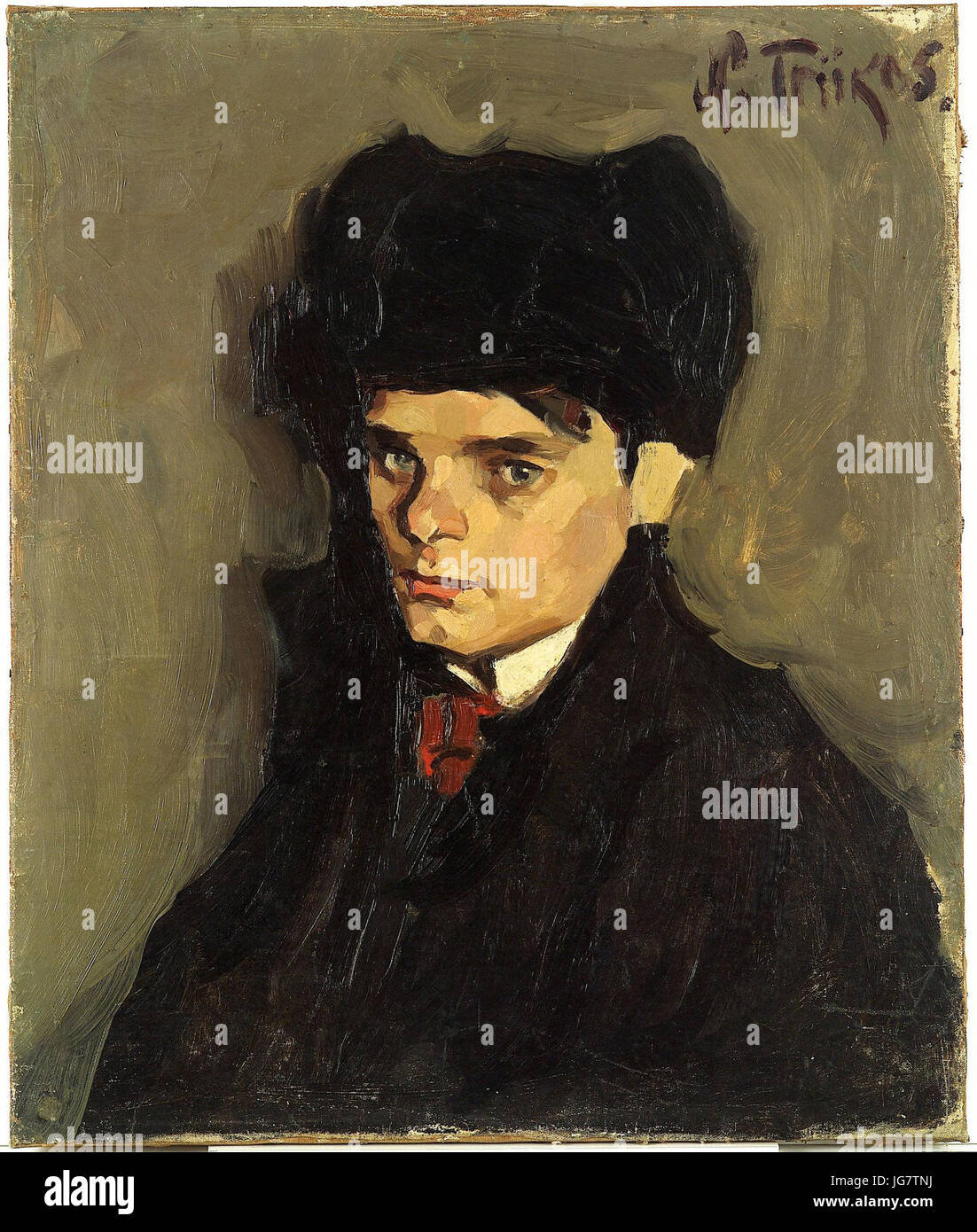Triik, Nikolai. Aleksander Tassa portree. 1905. ä95li, läB5uend. 59x49 ...