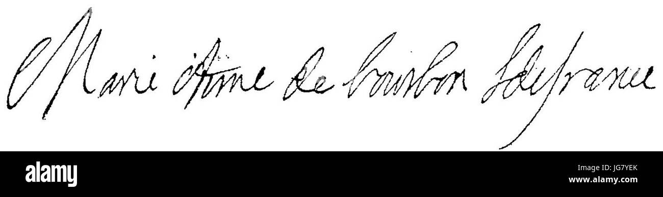 Signature of princess anne hi-res stock photography and images - Alamy