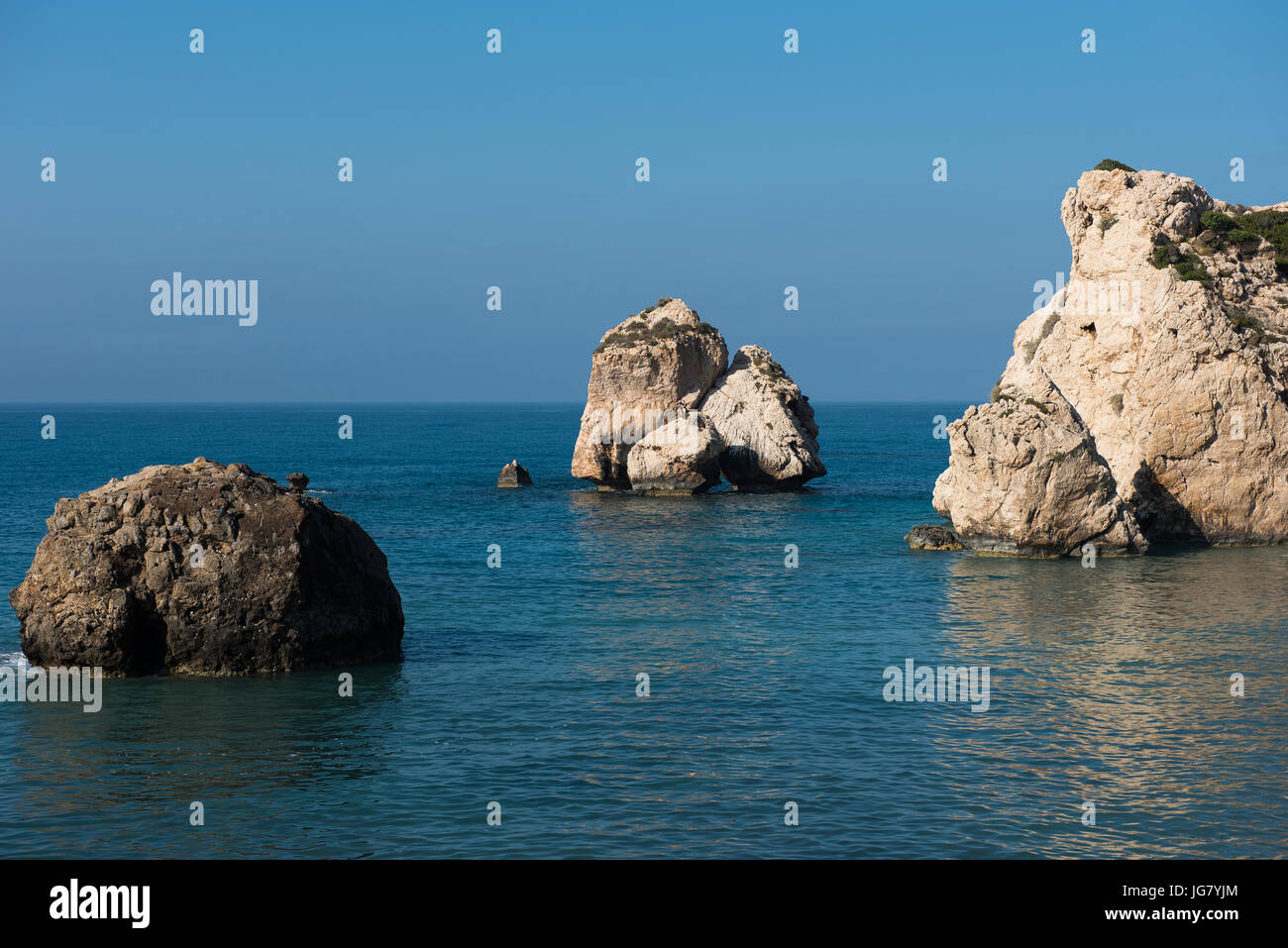 Aphrodite's Rock beach. Petra tou Romiou is the birthplace of Goddess ...