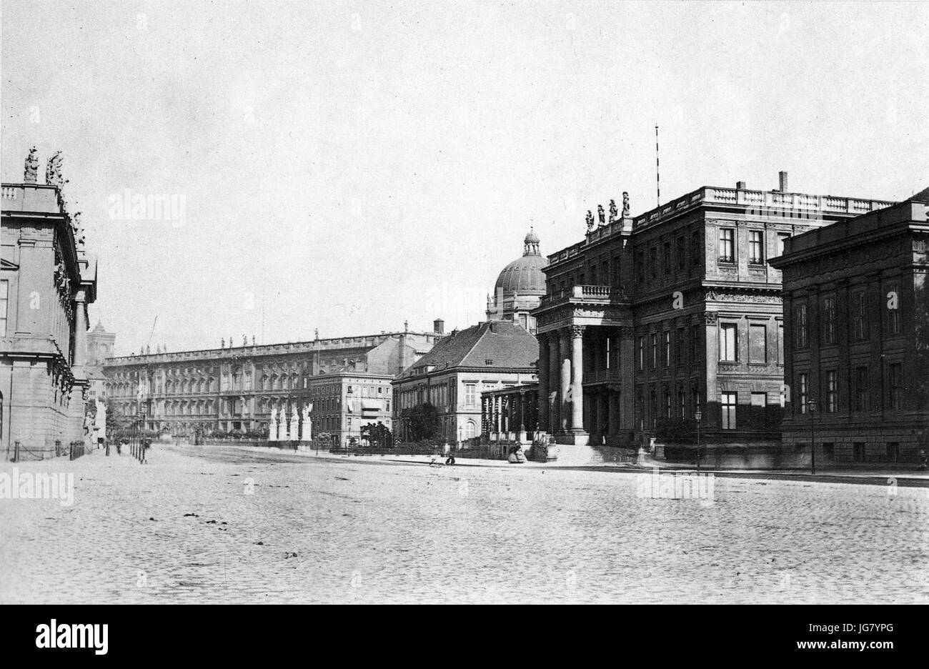 Unter den Linden, Berlin 1885 Stock Photo - Alamy