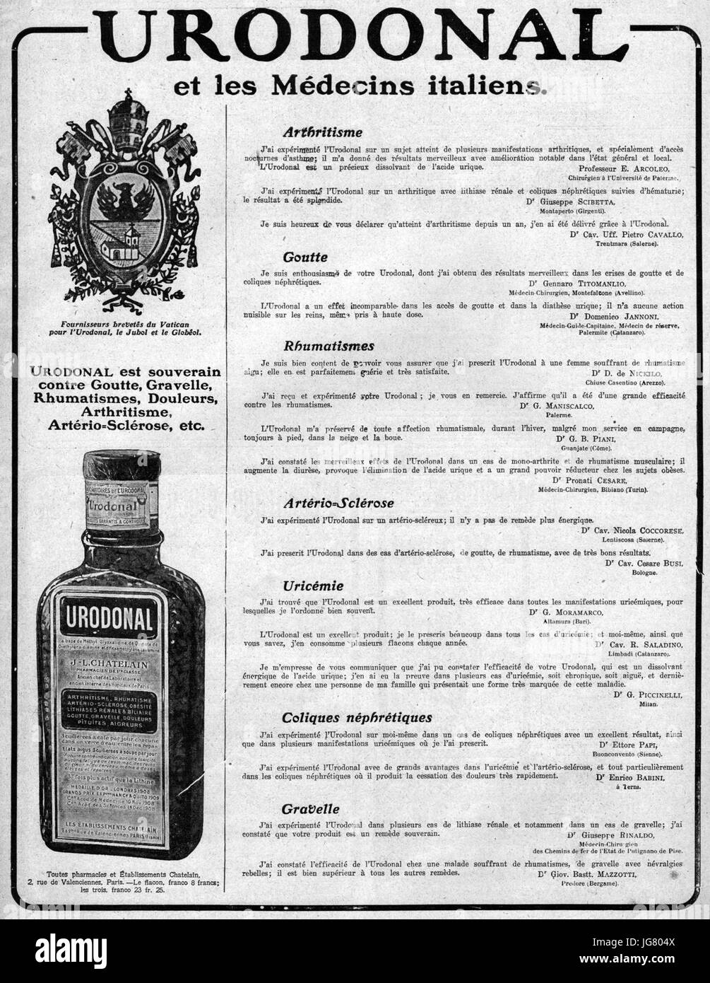 Urodonal et le Médecins italiens Stock Photo - Alamy