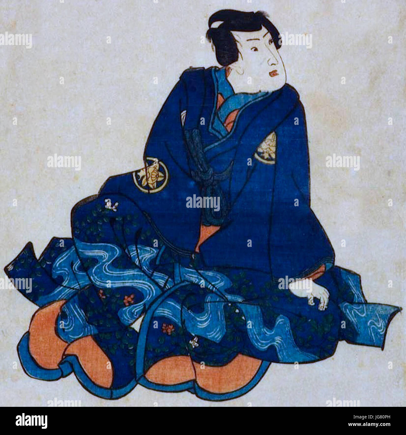 Uzaemon Ichimura XI as C58Ce Inaba-no-suke cropped Stock Photo - Alamy