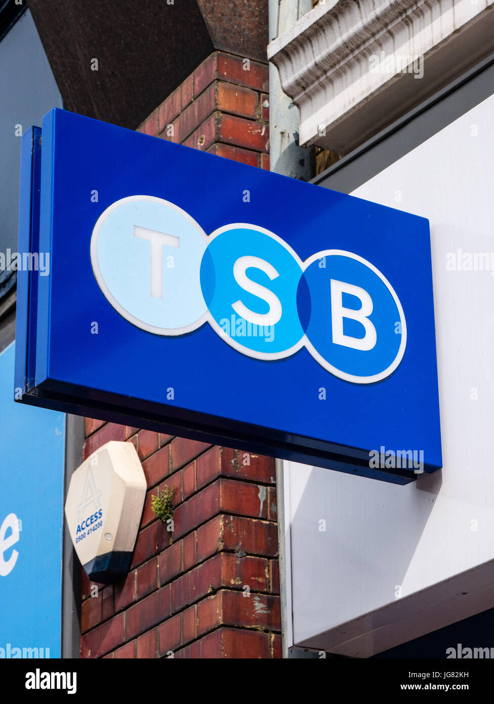 TSB Bank Sign, Reading, Berkshire, England, UK, GB Stock Photo - Alamy
