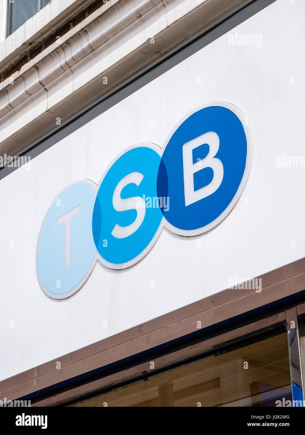 TSB Bank Sign, Reading, Berkshire, England, UK, GB Stock Photo - Alamy