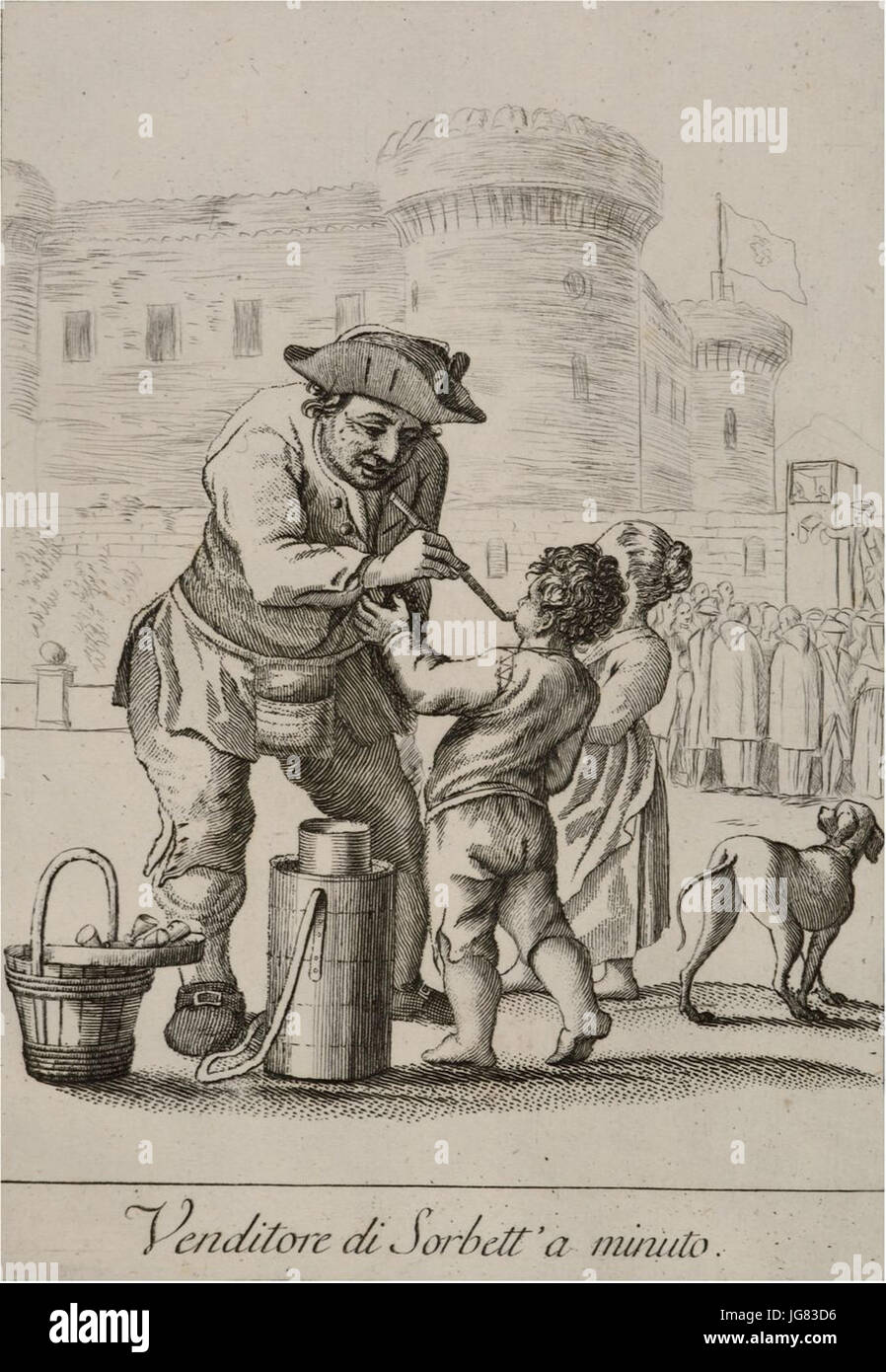 Venditore di sorbett a minuto Stock Photo - Alamy