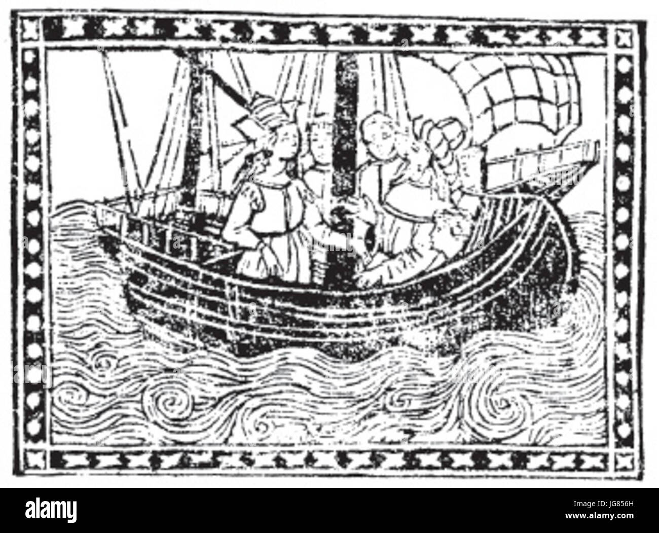 Vespucci s third voyage from Letter to Soderini Stock Photo - Alamy
