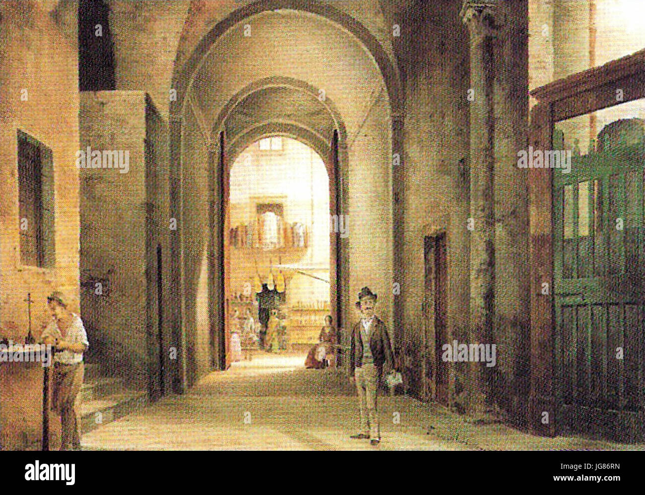 View of Ancient Florence by Fabio Borbottoni 1820-1902 283729 Stock ...