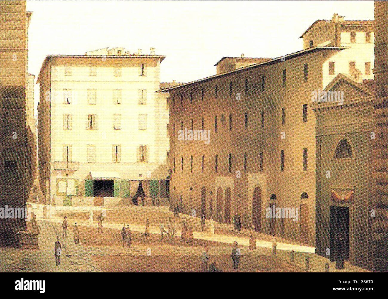 View of Ancient Florence by Fabio Borbottoni 1820-1902 284529 Stock ...