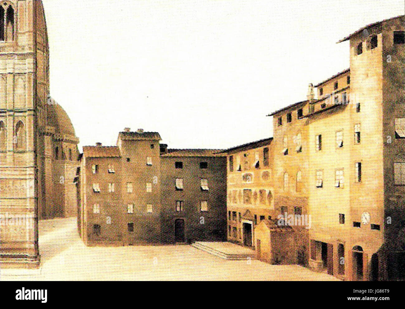 View of Ancient Florence by Fabio Borbottoni 1820-1902 285529 Stock ...