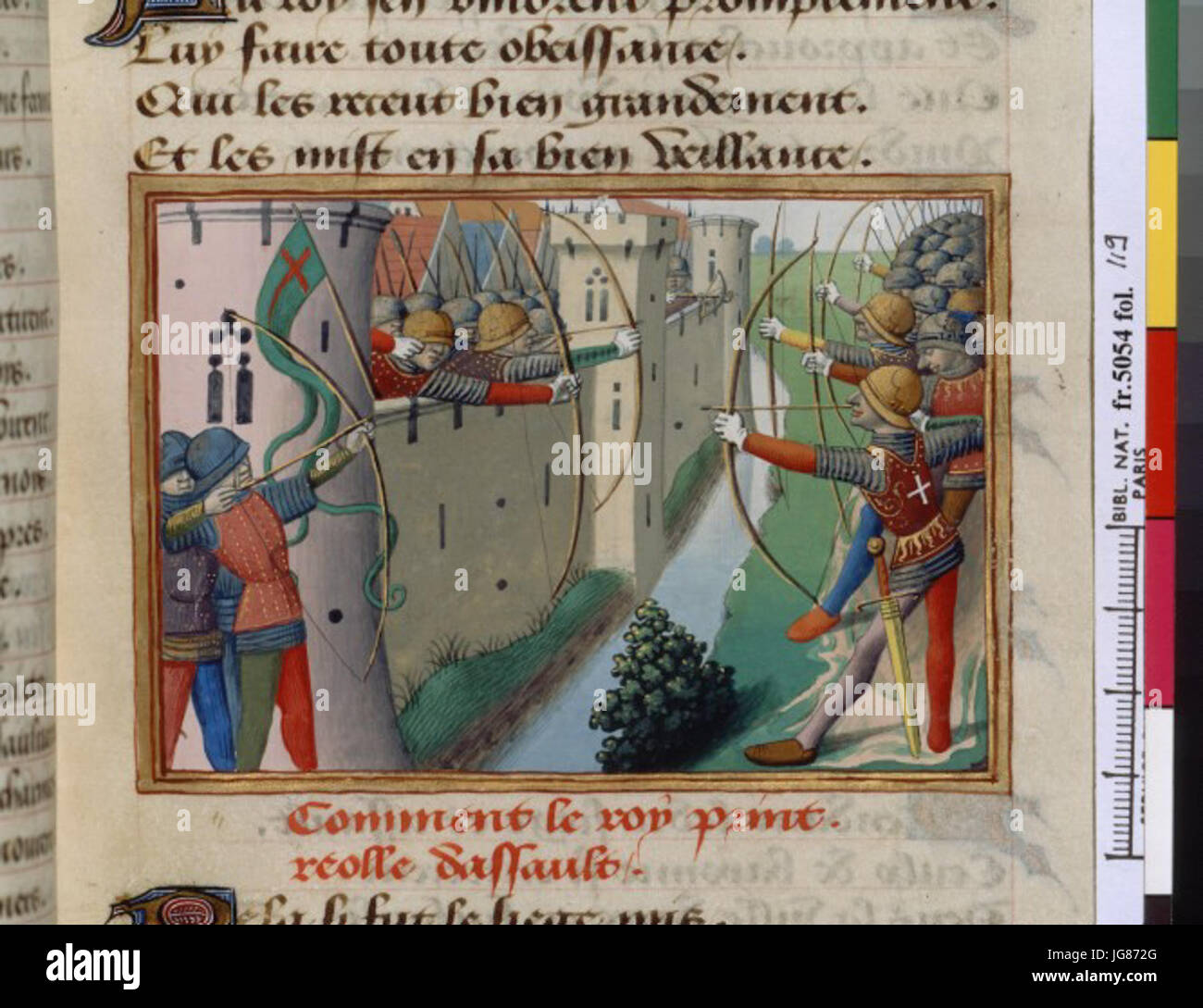 Vigiles de Charles VII fol. 119 Prise de la Réole 28144129 Stock Photo ...