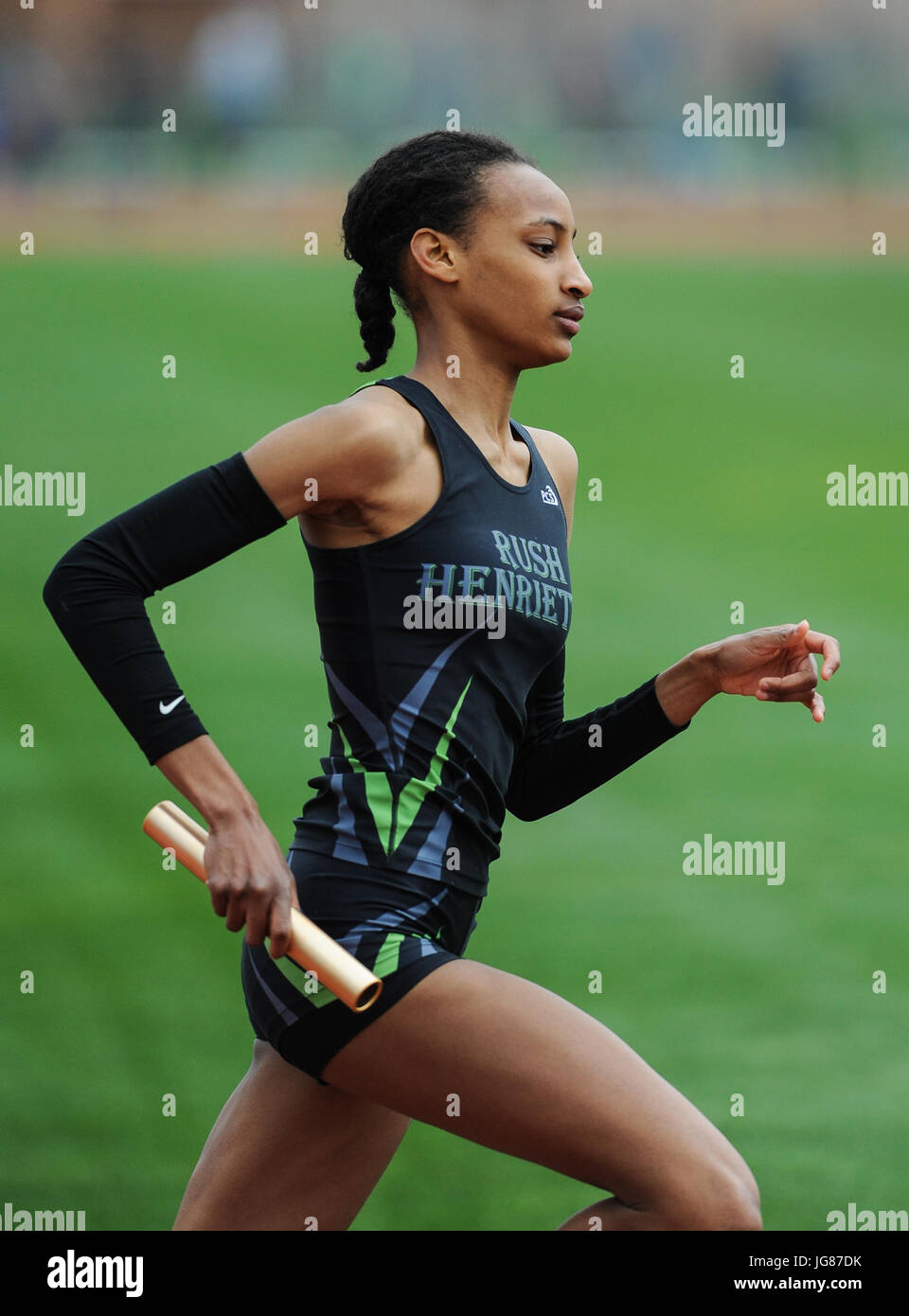 April 14, 2017: Sammy Watson at the Rush Henrietta Relay. Photo by Alan ...