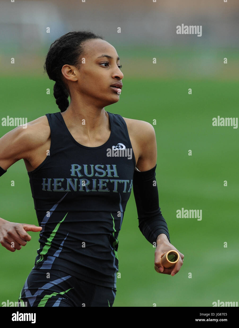 April 14, 2017: Sammy Watson at the Rush Henrietta Relay. Photo by Alan ...