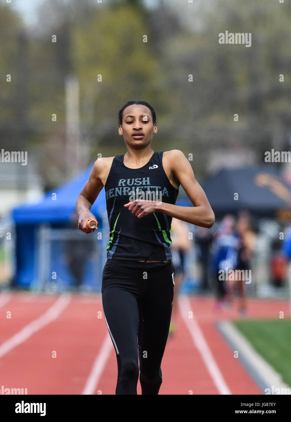 April 14, 2017: Sammy Watson at the Rush Henrietta Relay. Photo by Alan ...