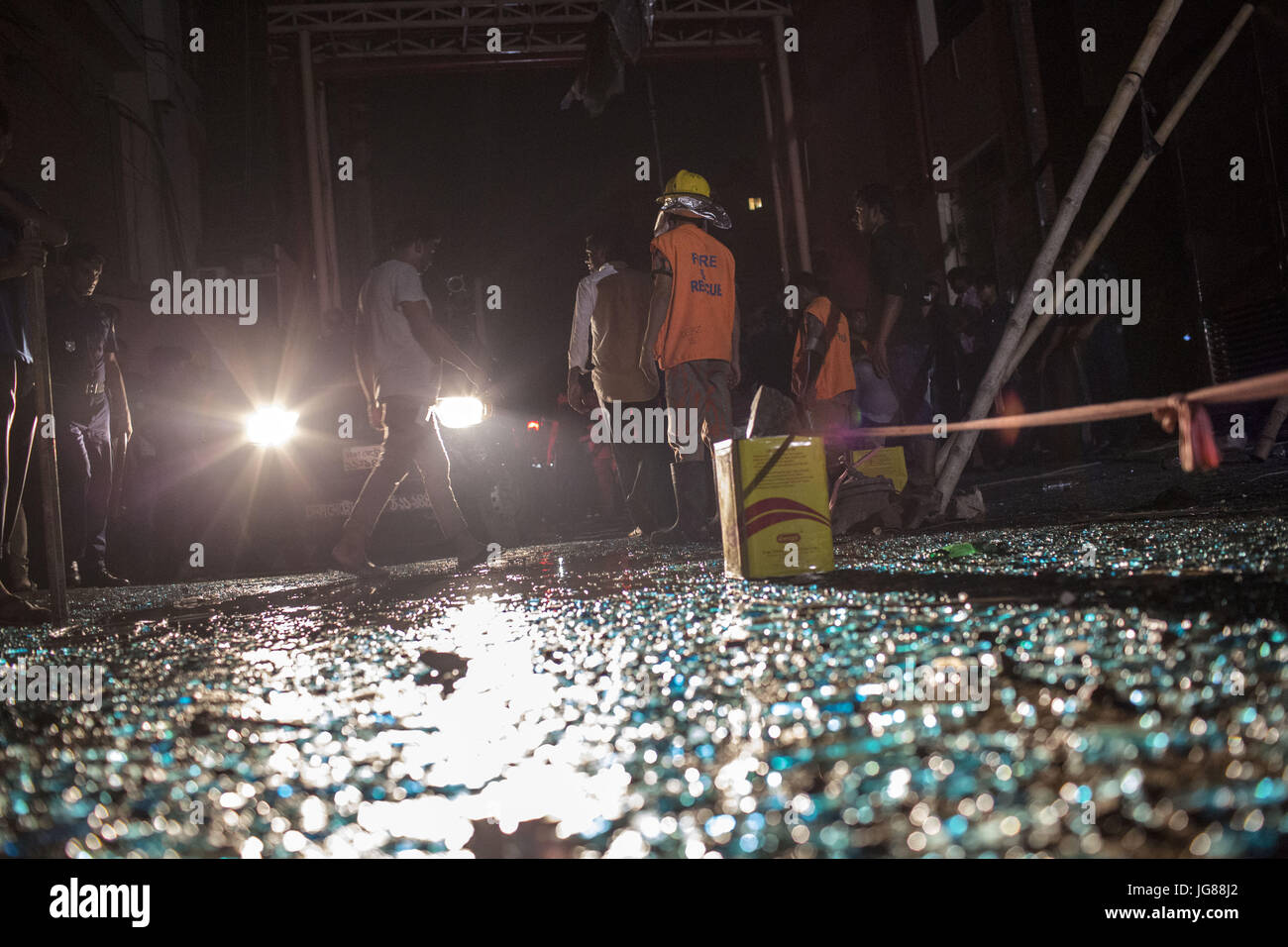 Gazipur, Dhaka, Bangladesh. 3rd July, 2017. At least nine people have ...