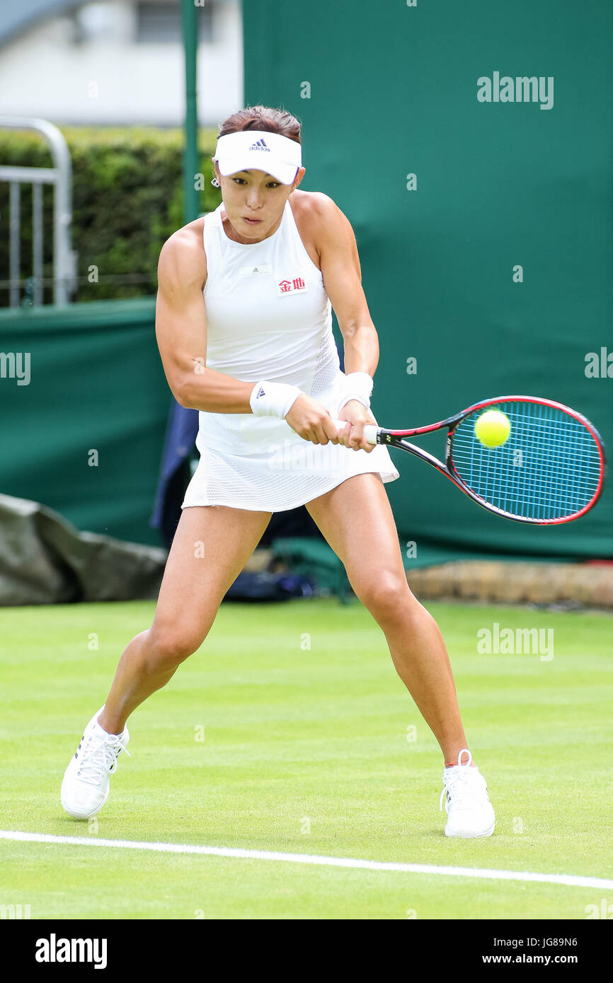 London, UK. 3rd July, 2017. Qiang Wang (CHN) Tennis : Qiang Wang of ...