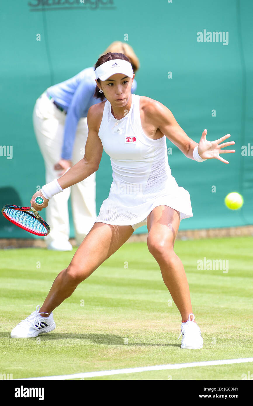 London, UK. 3rd July, 2017. Qiang Wang (CHN) Tennis : Qiang Wang of ...