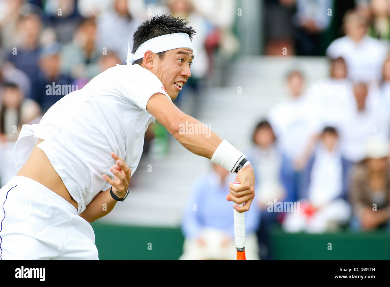 London, UK. 3rd July, 2017. Kei Nishikori (JPN) Tennis : Kei Nishikori ...
