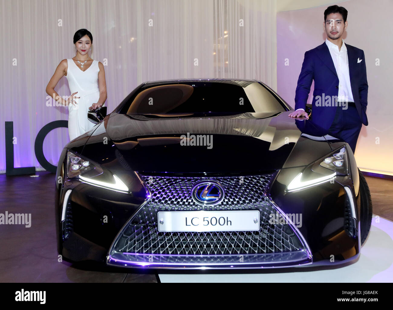 Seoul, South Korea. 4th July, 2017. New Lexus coupe rolls out in Seoul ...