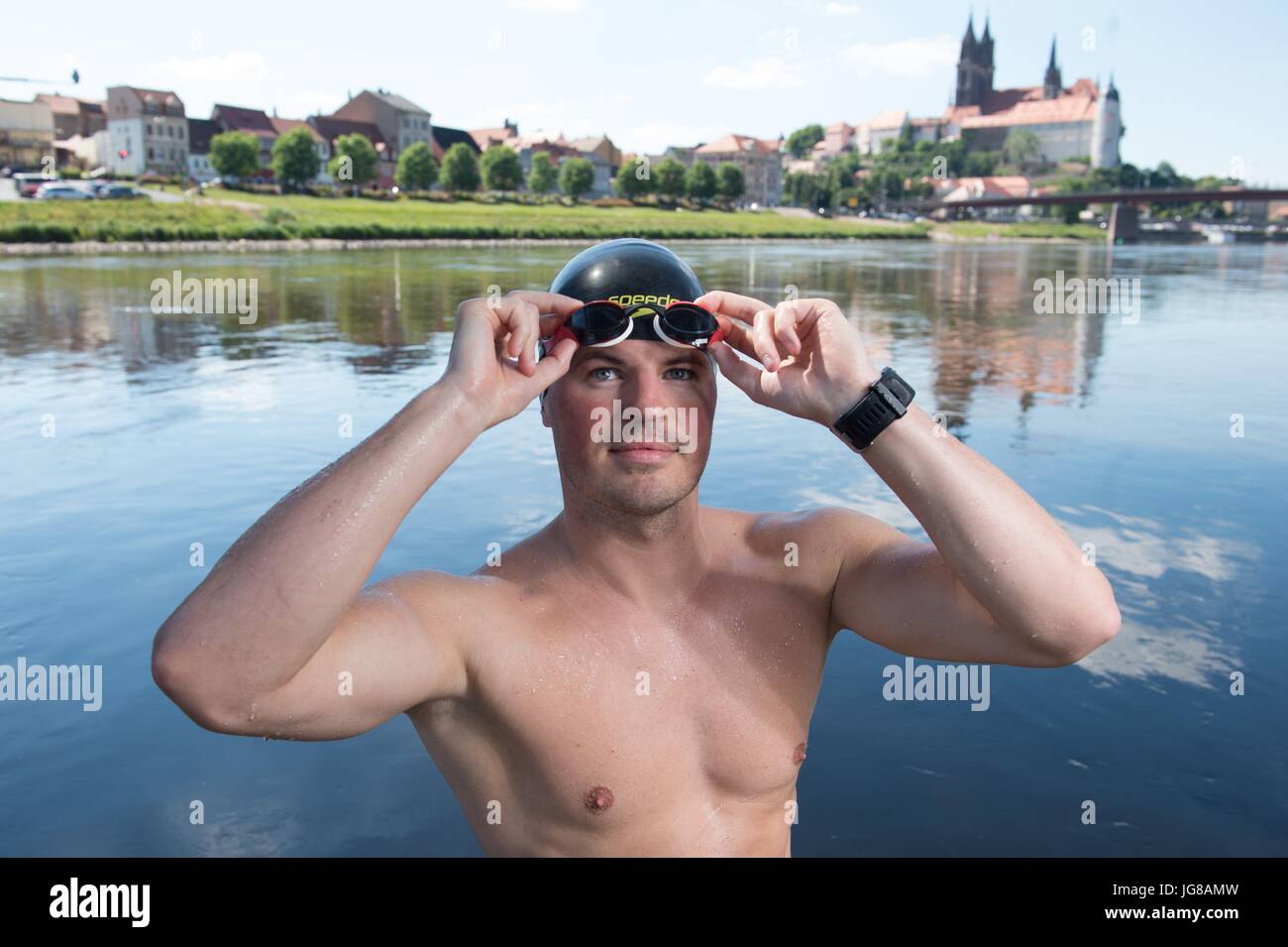 Meissen, Germany. 18th June, 2017. Joseph Heß can be seen before a ...