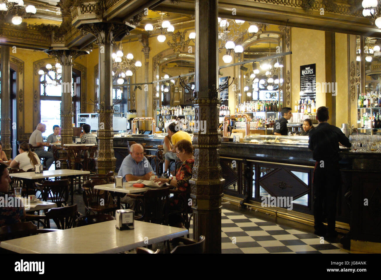 Pamplona, Spain. 25th June, 2017. The Cafe Iruna, which Hemingway liked ...