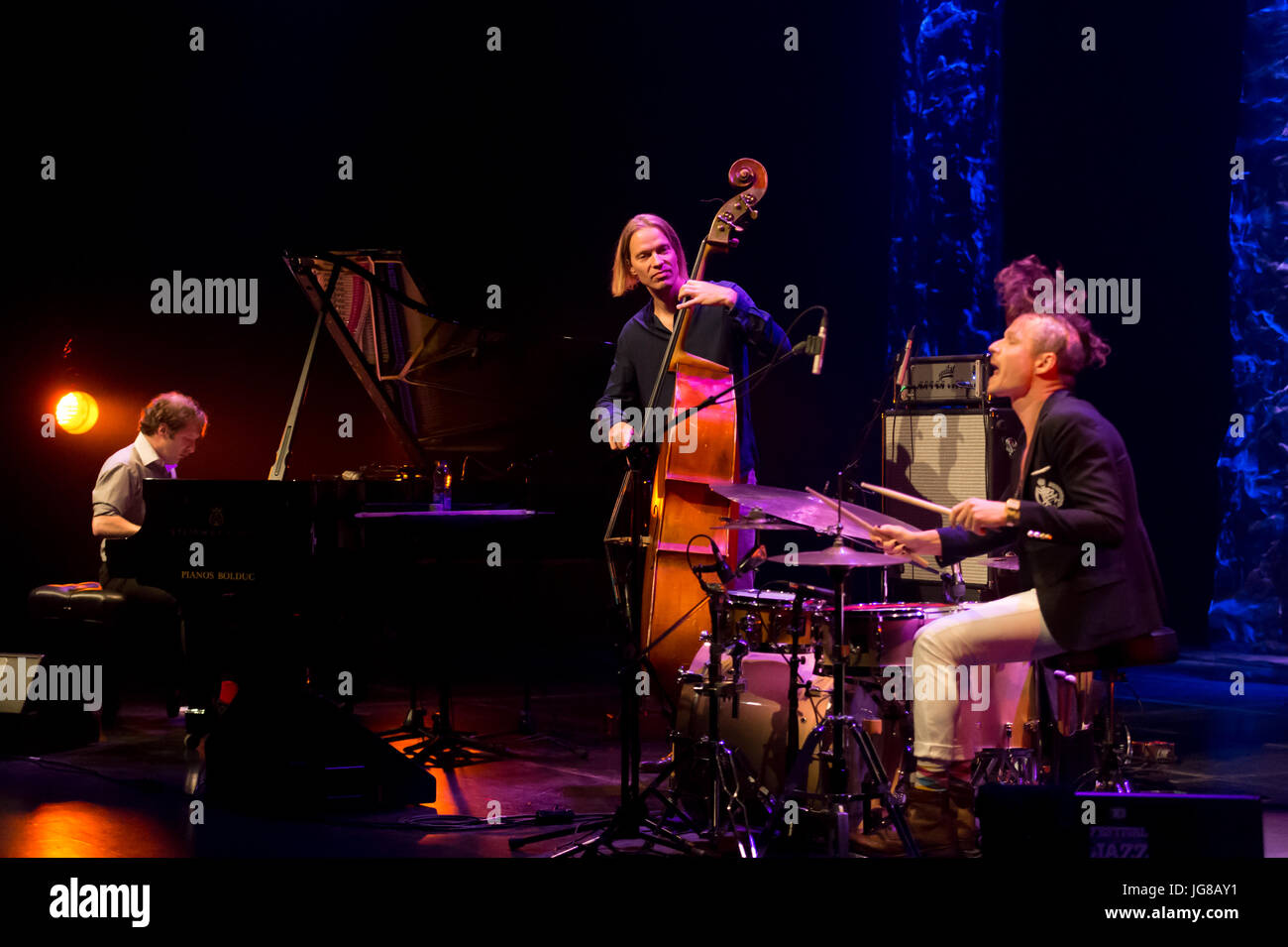 Montreal, CANADA - 3 July 2017: Three-piece jazz band Phronesis ...