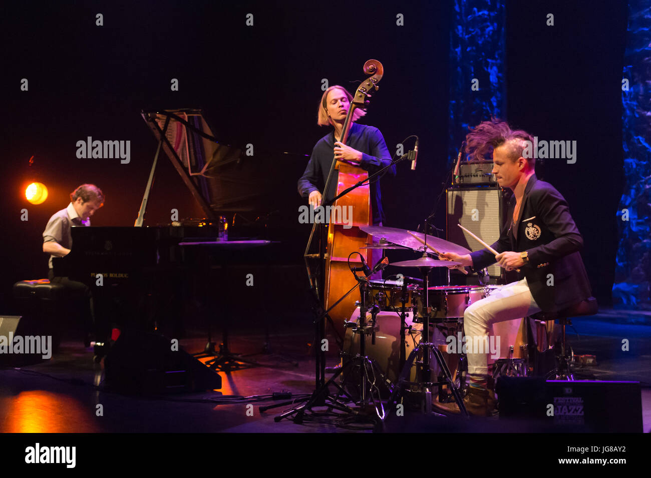 Montreal, CANADA - 3 July 2017: Three-piece jazz band Phronesis ...