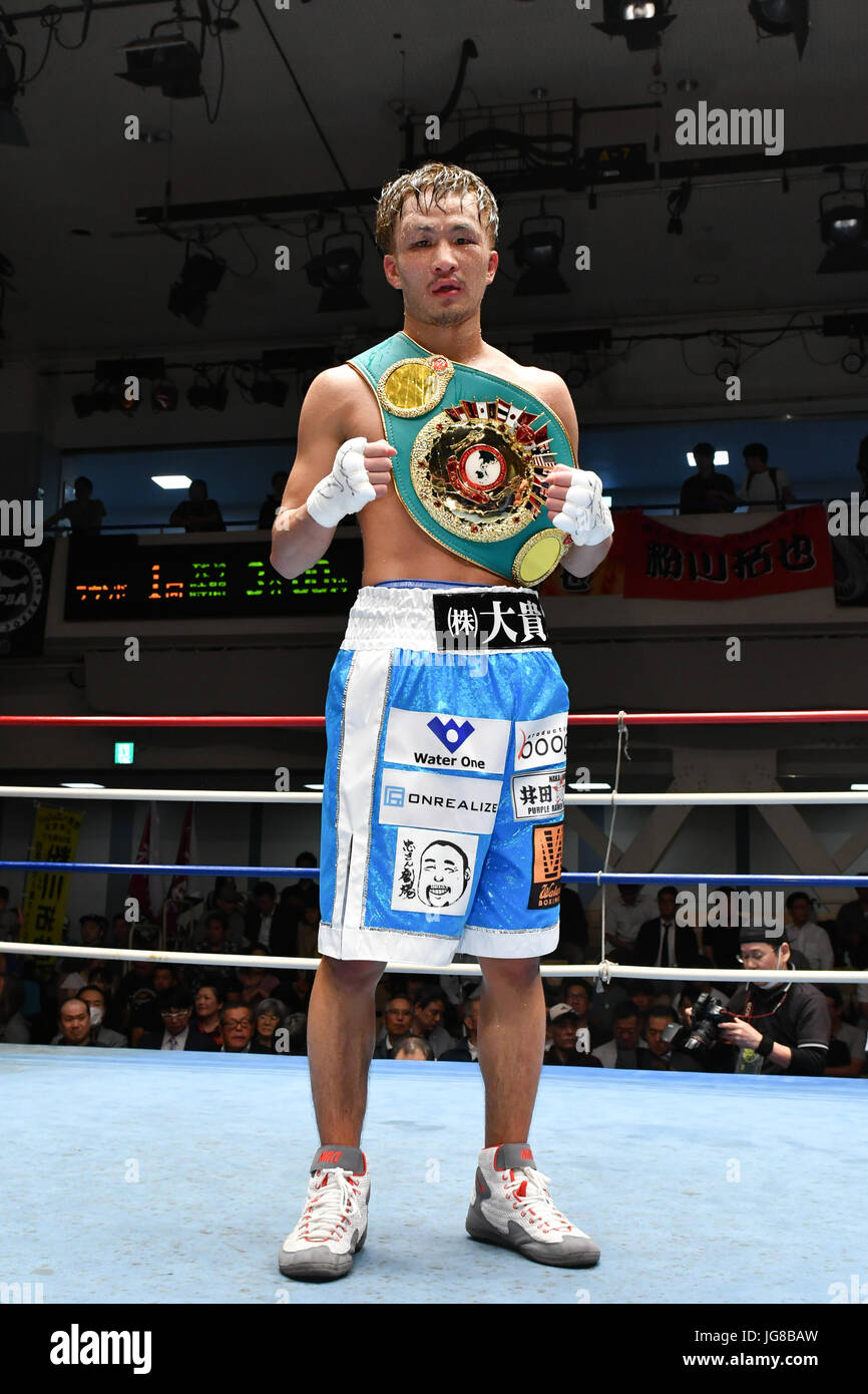 Tokyo, Japan. 13th June, 2017. Keisuke Nakayama (JPN) Boxing : Keisuke Nakayama of Japan poses ...