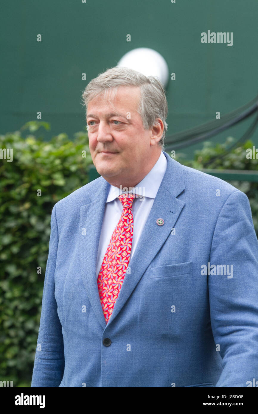 London, UK. 4th July, 2017. English comedian and actor Stephen Fry ...