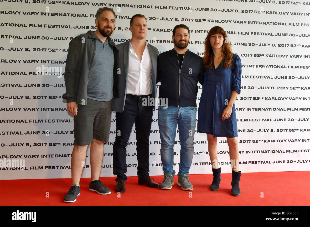 Karlovy Vary, Czech Republic. 04th July, 2017. From left cameraman Omri ...
