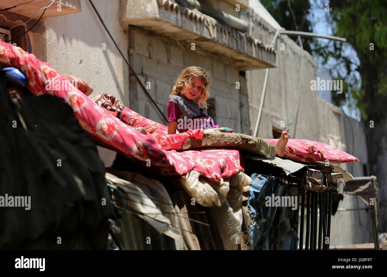 Beit Lahia, Gaza Strip, Palestinian Territory. 4th July, 2017. A ...
