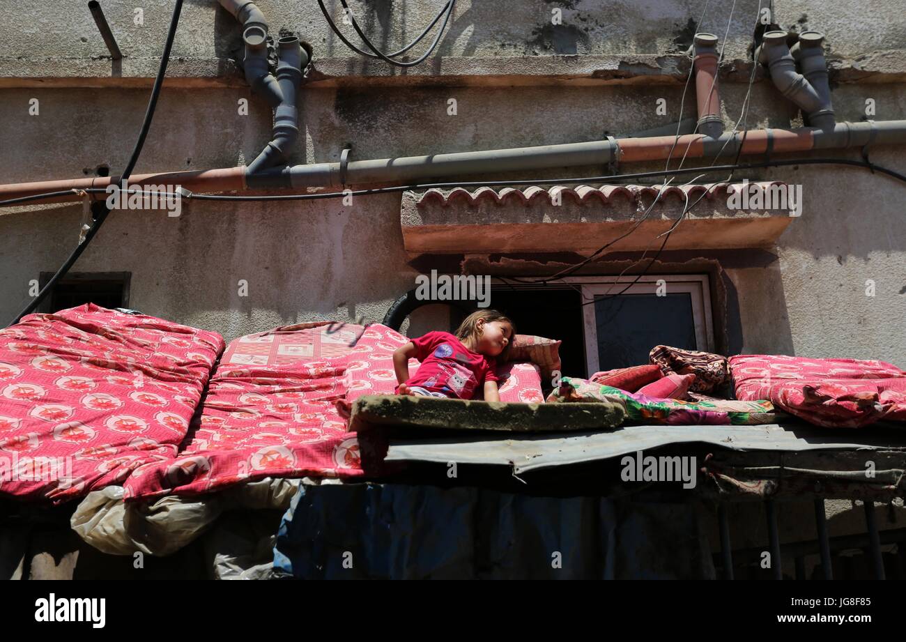 Beit Lahia, Gaza Strip, Palestinian Territory. 4th July, 2017. A ...