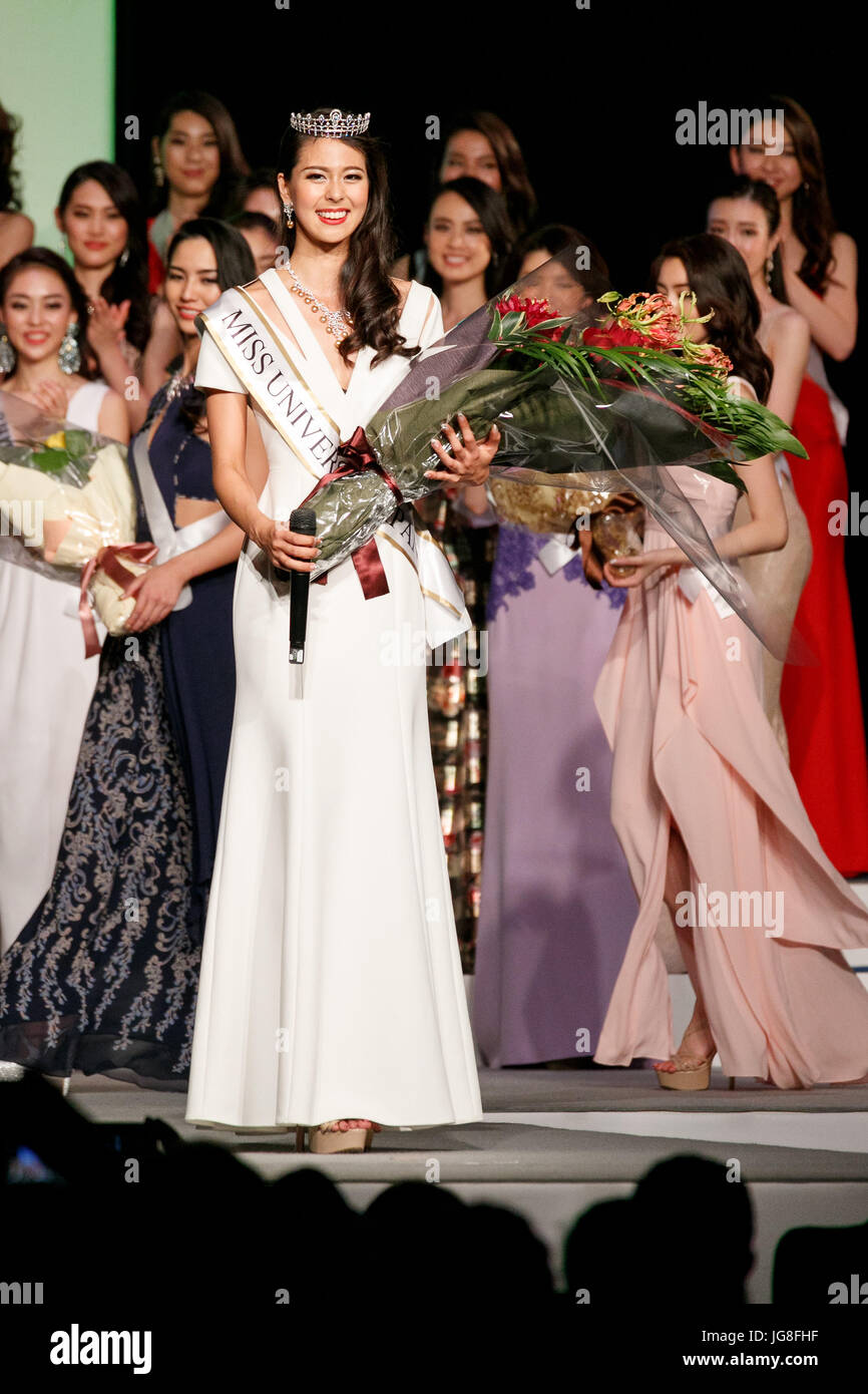 Miss Universe Japan 2017 winner Momoko Abe poses during the Miss ...