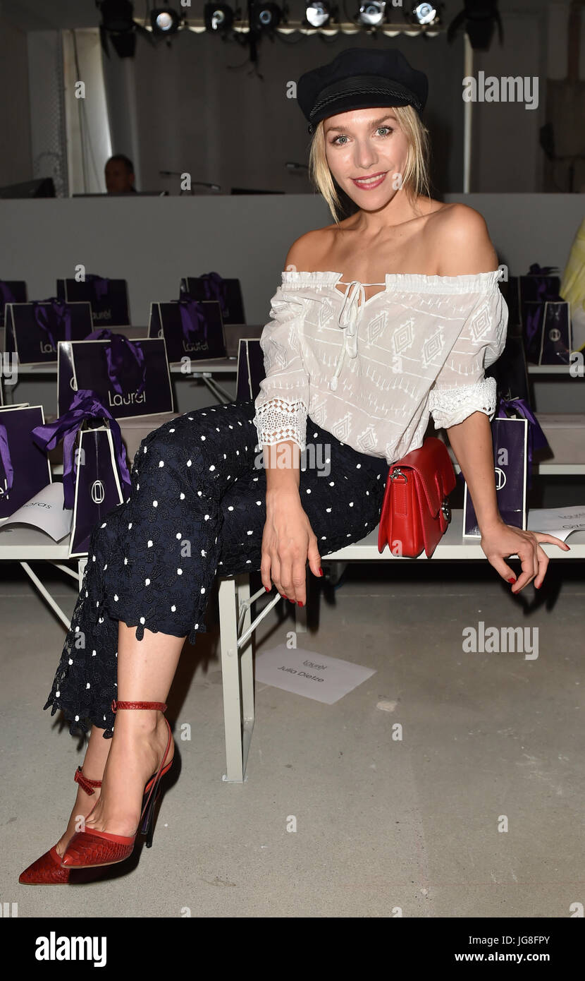 Berlin, Germany. 4th July, 2017. Actress Julia Dietze at the fashion ...