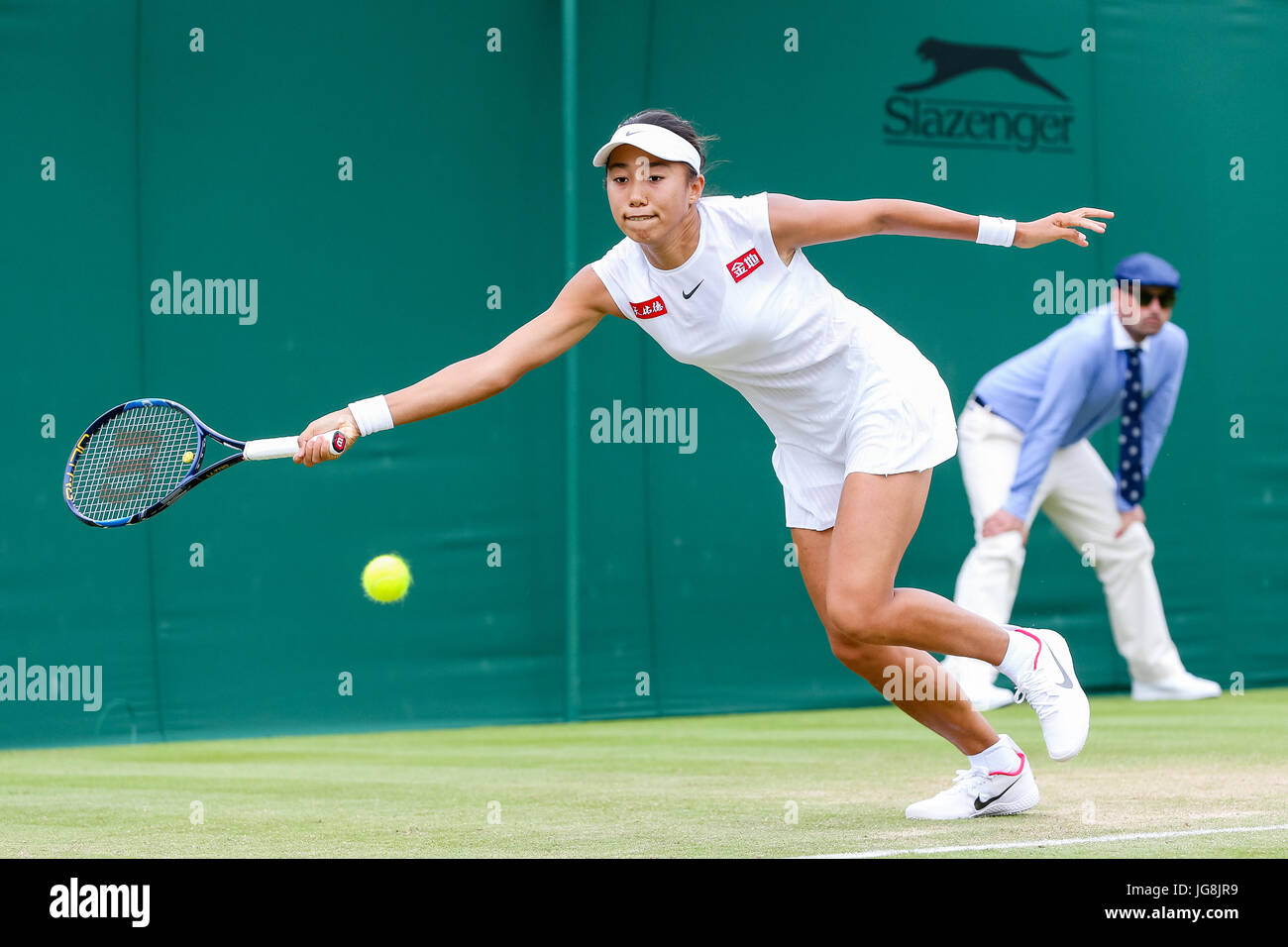 London, UK. 4th July, 2017. Shuai Zhang (CHN) Tennis : Shuai Zhang of ...