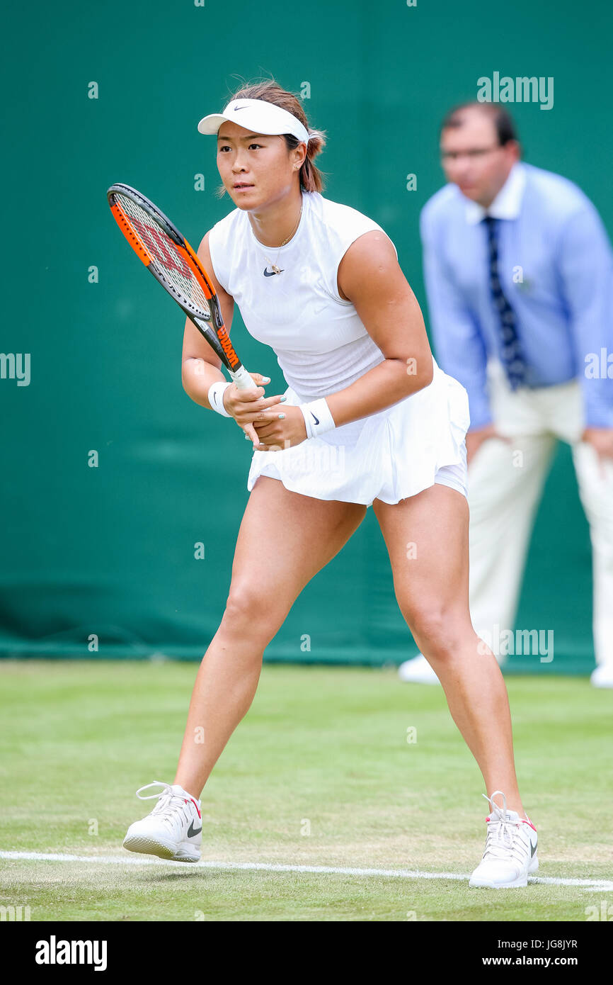 London, UK. 4th July, 2017. Xinyun Han (CHN) Tennis : Xinyun Han of ...